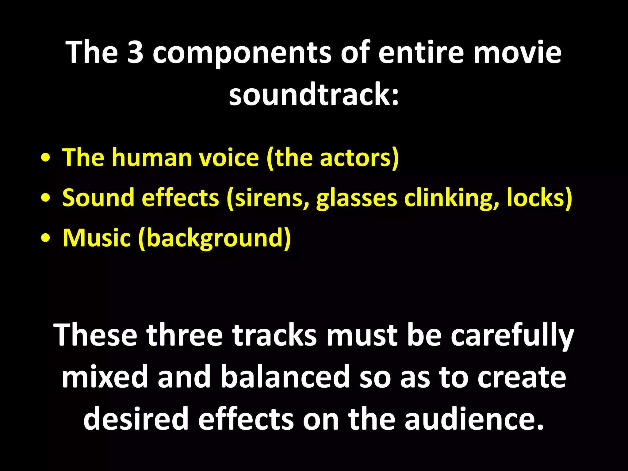 GCSE Film Studies - Sound | PPTX