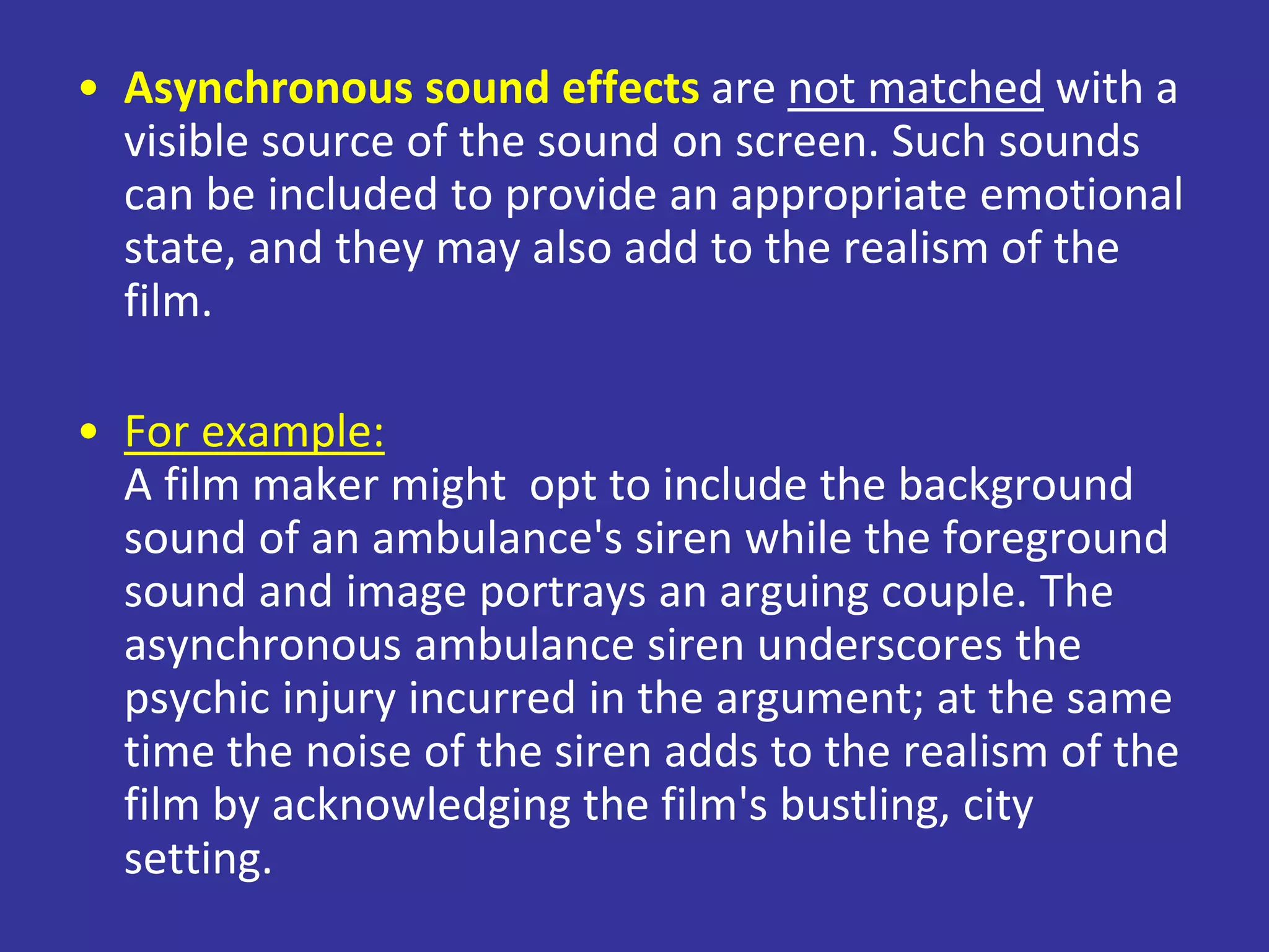 GCSE Film Studies - Sound | PPTX