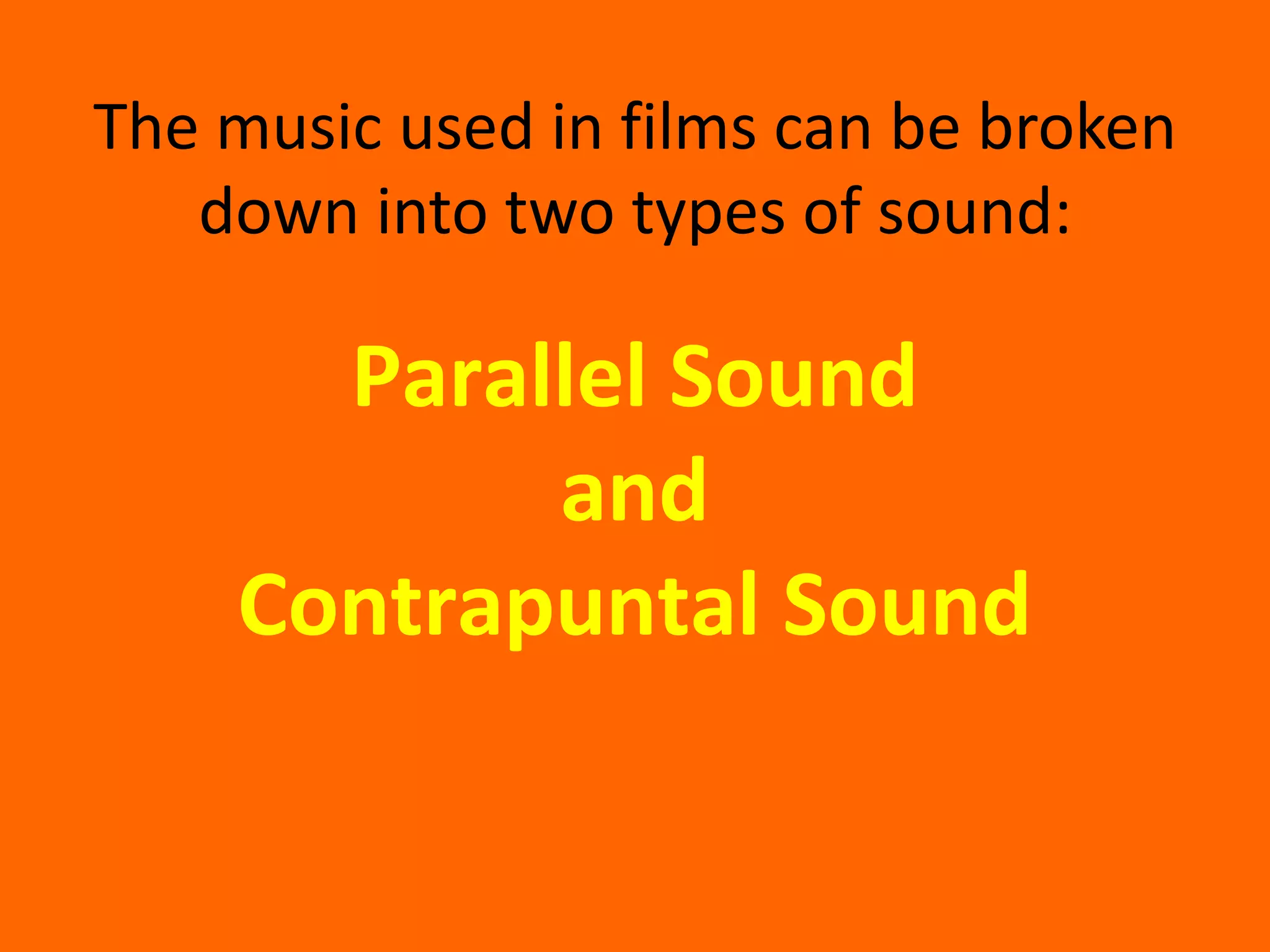 GCSE Film Studies - Sound | PPTX