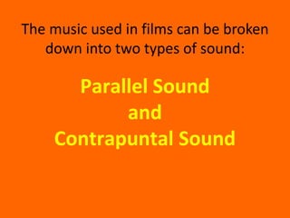GCSE Film Studies - Sound | PPTX