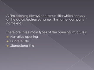 Film structures | PPT