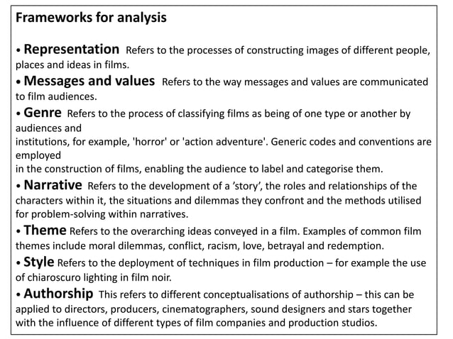 Introduction to Film Studies | PPTX | Documentary | Genres