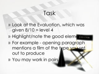 Film studies evaluation | PPT