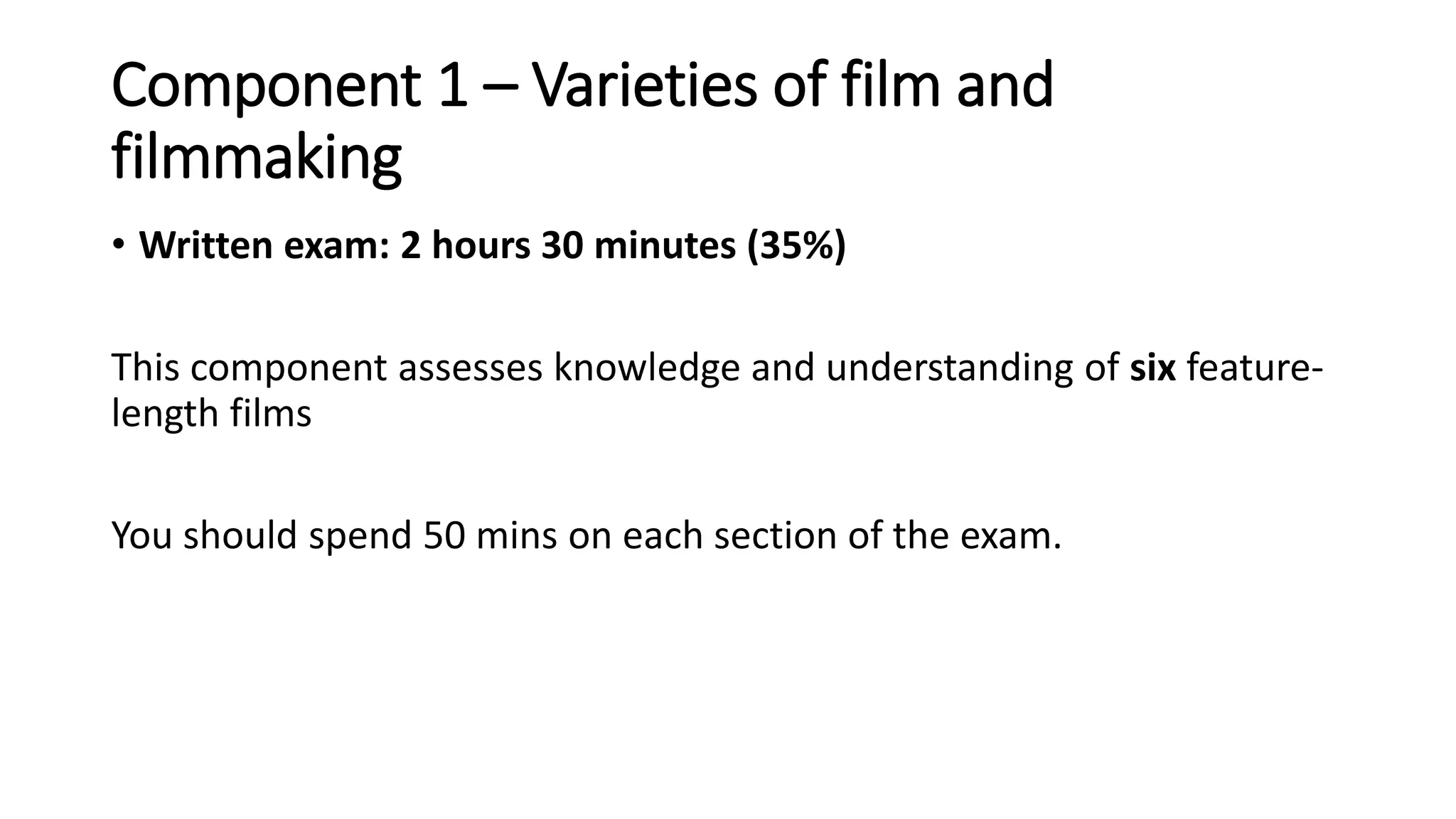 Film studies Course Outline 2019/20 | PPT