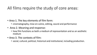 Film studies Course Outline 2019/20 | PPT