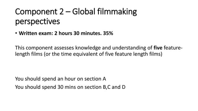 Film studies Course Outline 2019/20 | PPT
