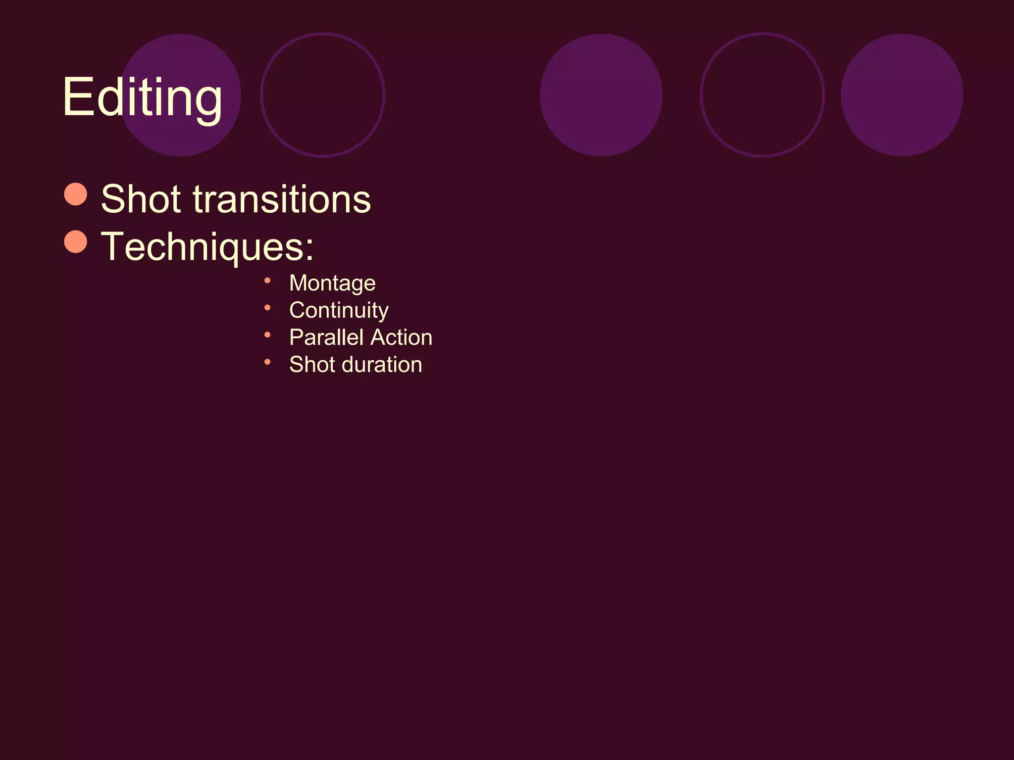 Film studies micro elements | PPT