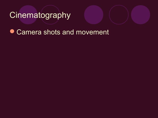 Film studies micro elements | PPT