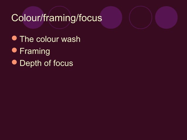 Film studies micro elements | PPT