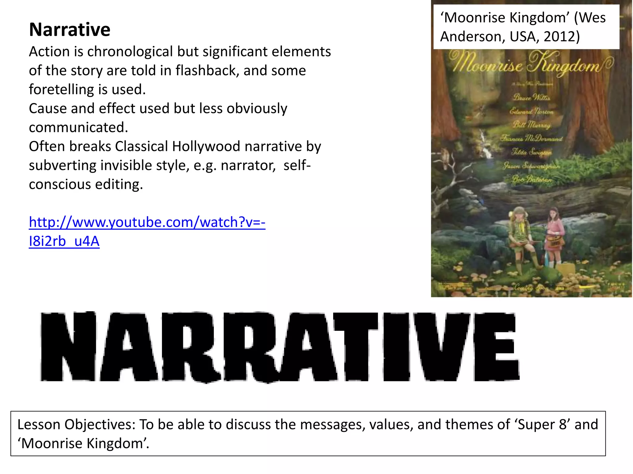 Film studies narrative | PPTX