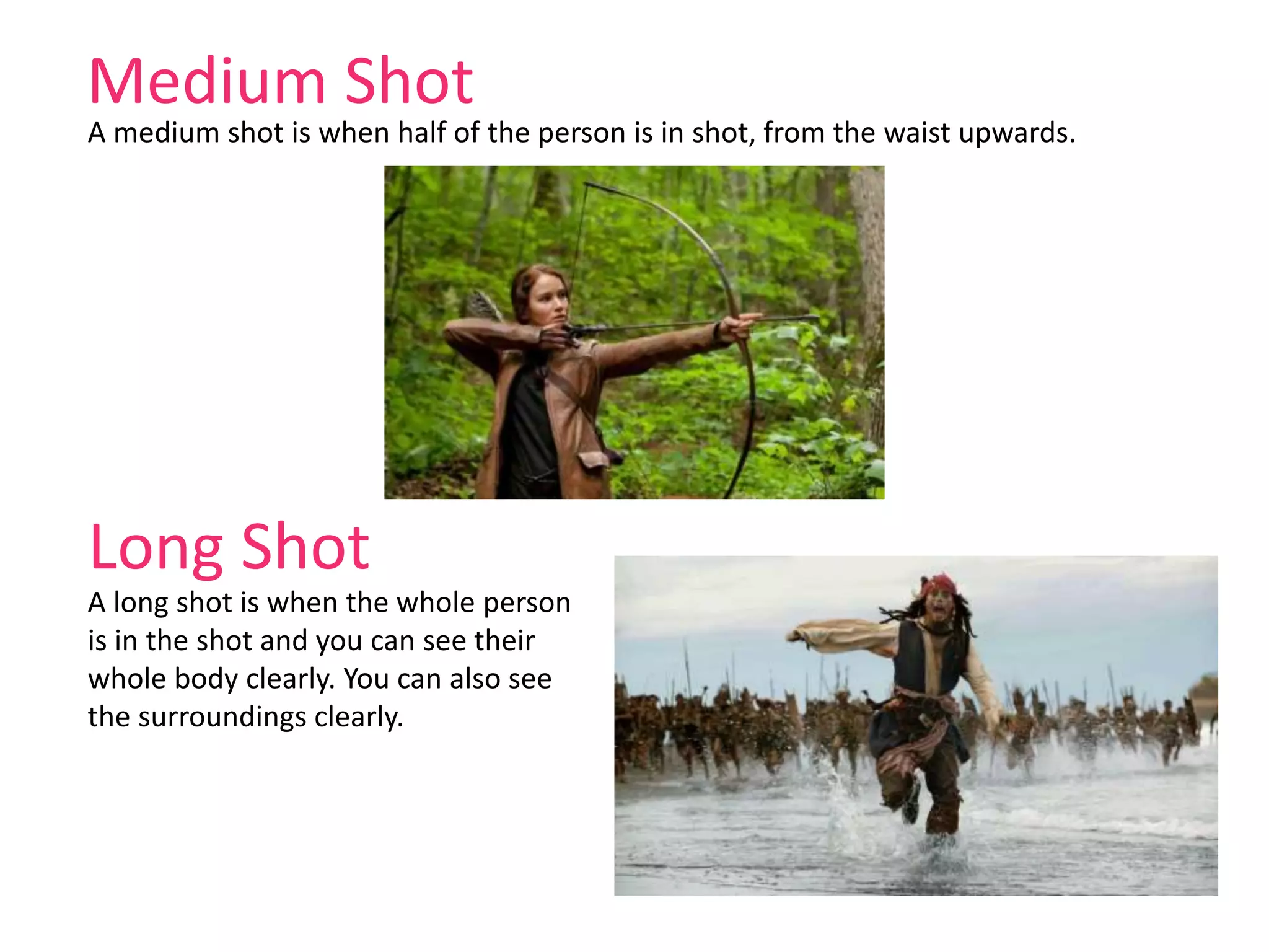 Film Studies - Shot Types - Homework | PPTX