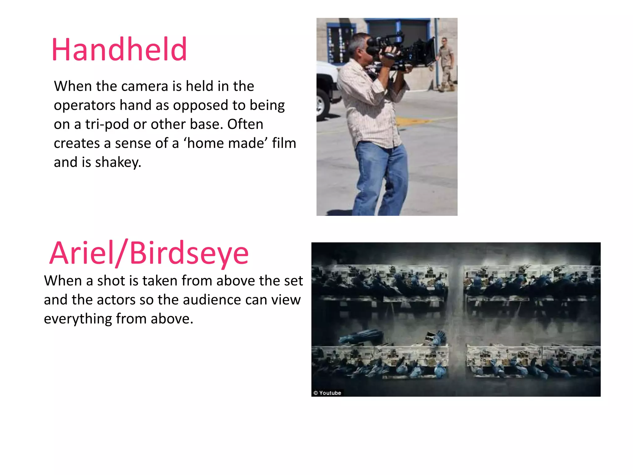 Film Studies - Shot Types - Homework | PPTX