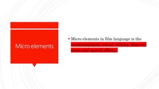 Film Studies: Terminology | PPT