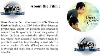 Film Study | Taare Zameen Par | Frame Study | PDF