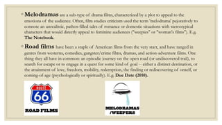 Film Sub Genres | PPTX
