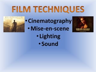 Film techniques | PPTX