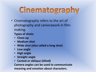 Film techniques | PPTX
