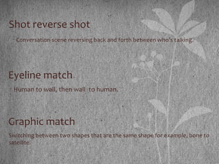 Film terms | PPT | Video Production | Content Production