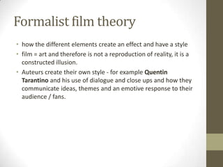 A2 Film theory | PPT