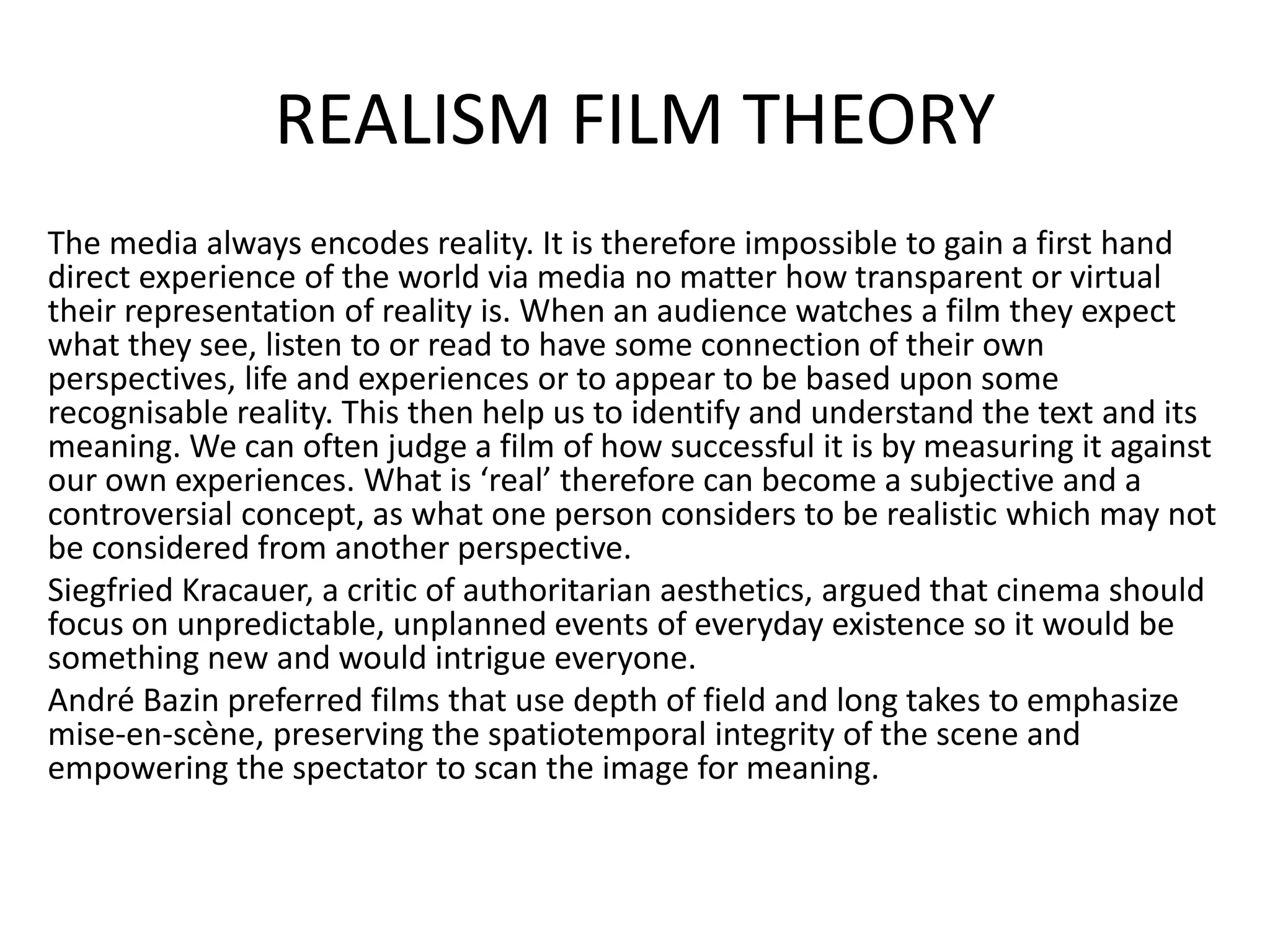 Film theory | PPTX