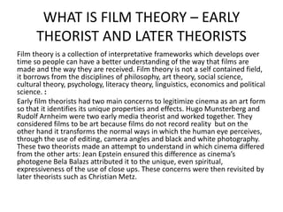 Film theory | PPTX