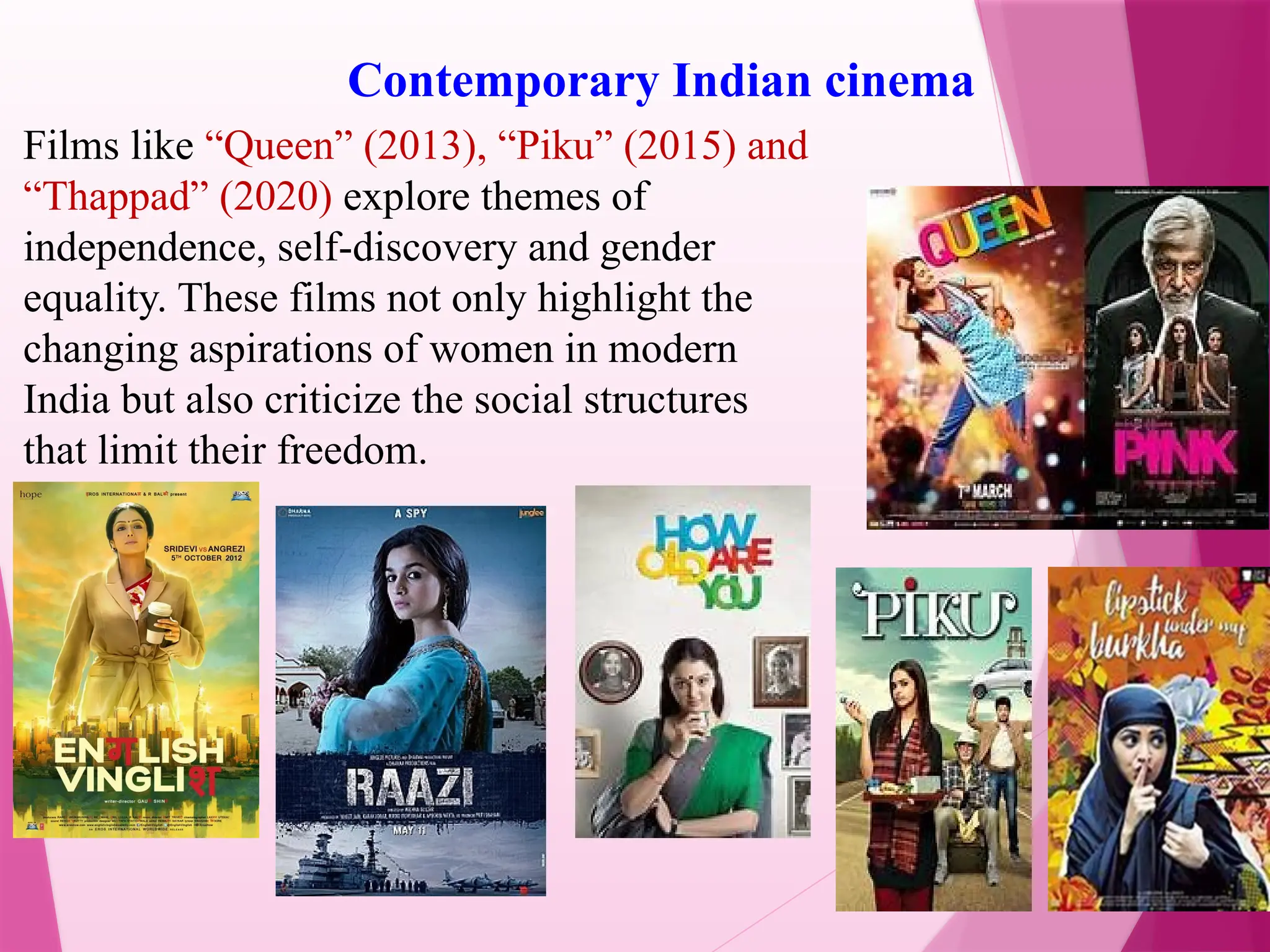 Application of Gender Theory in Indian Cinema | PPTX