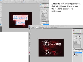 Film title production process | PPT