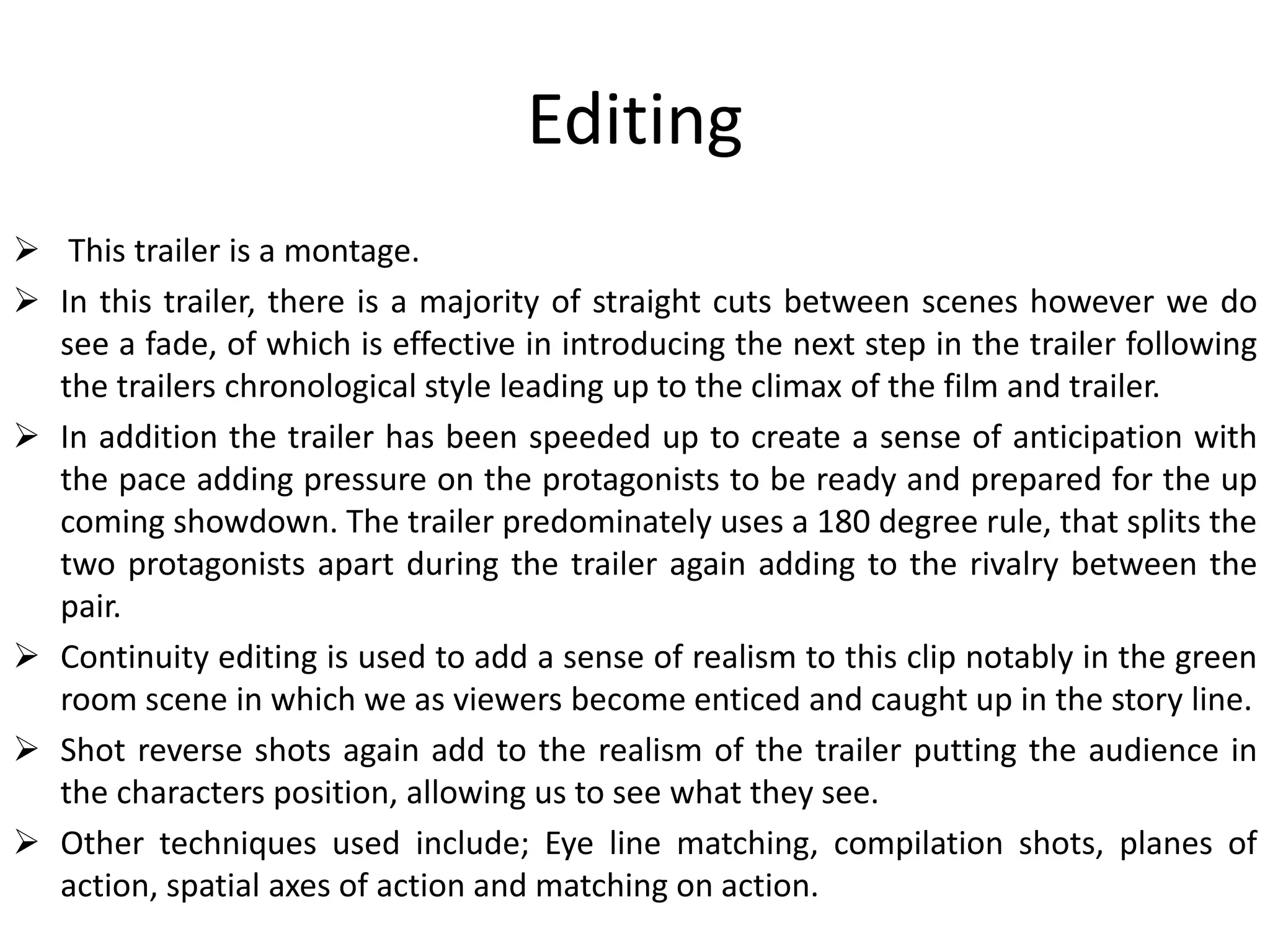 Film Trailer Analysis | PPTX | Video Production | Content Production