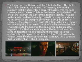 Film trailer analysis - A Nightmare on Elm Street | PPTX | Horror | Genres