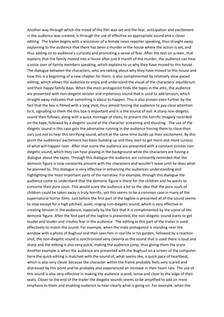 sinister film trailer analysis | PDF