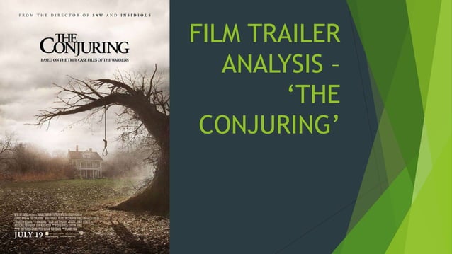 'The Conjuring' Film analysis | PPTX | Video Production | Content Production
