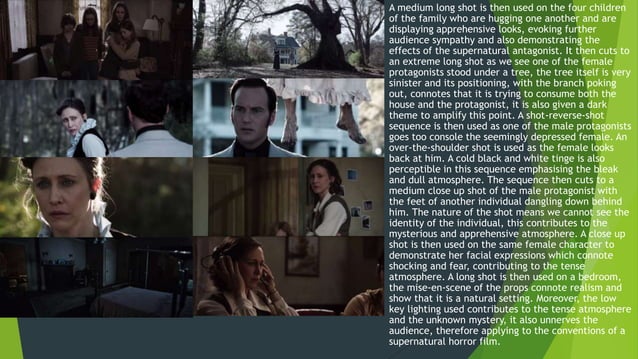 'The Conjuring' Film analysis | PPTX | Video Production | Content Production