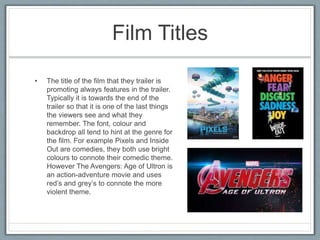 Film Trailers- Codes and Conventions | PPT