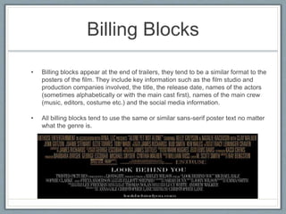 Film Trailers- Codes and Conventions | PPT