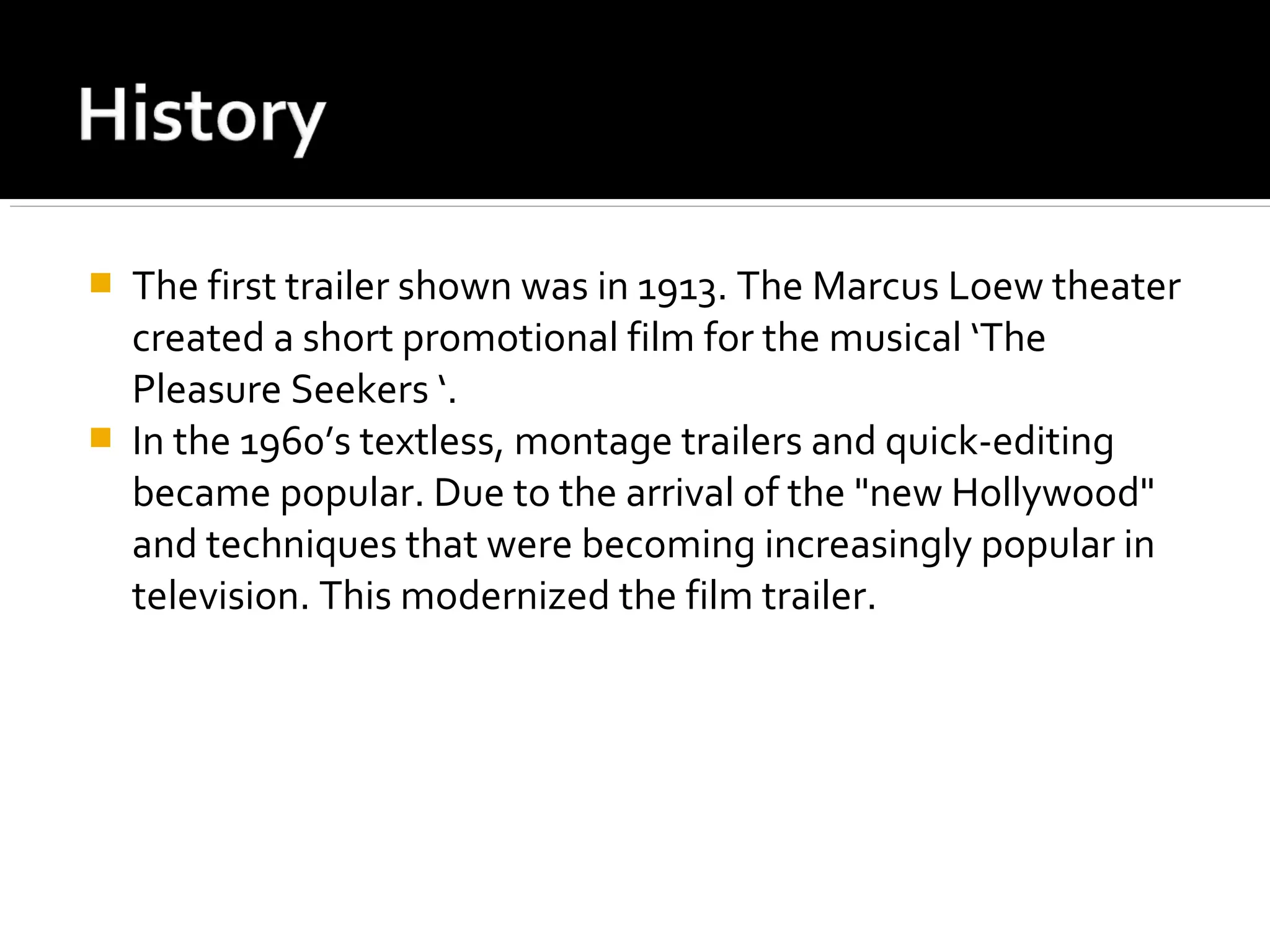 Film trailer powerpoint | PPT
