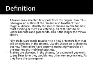 Film trailer powerpoint | PPT