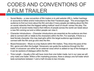 Film trailers | PPTX