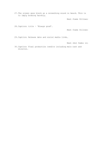 Film trailer script | DOCX | Video Production | Content Production