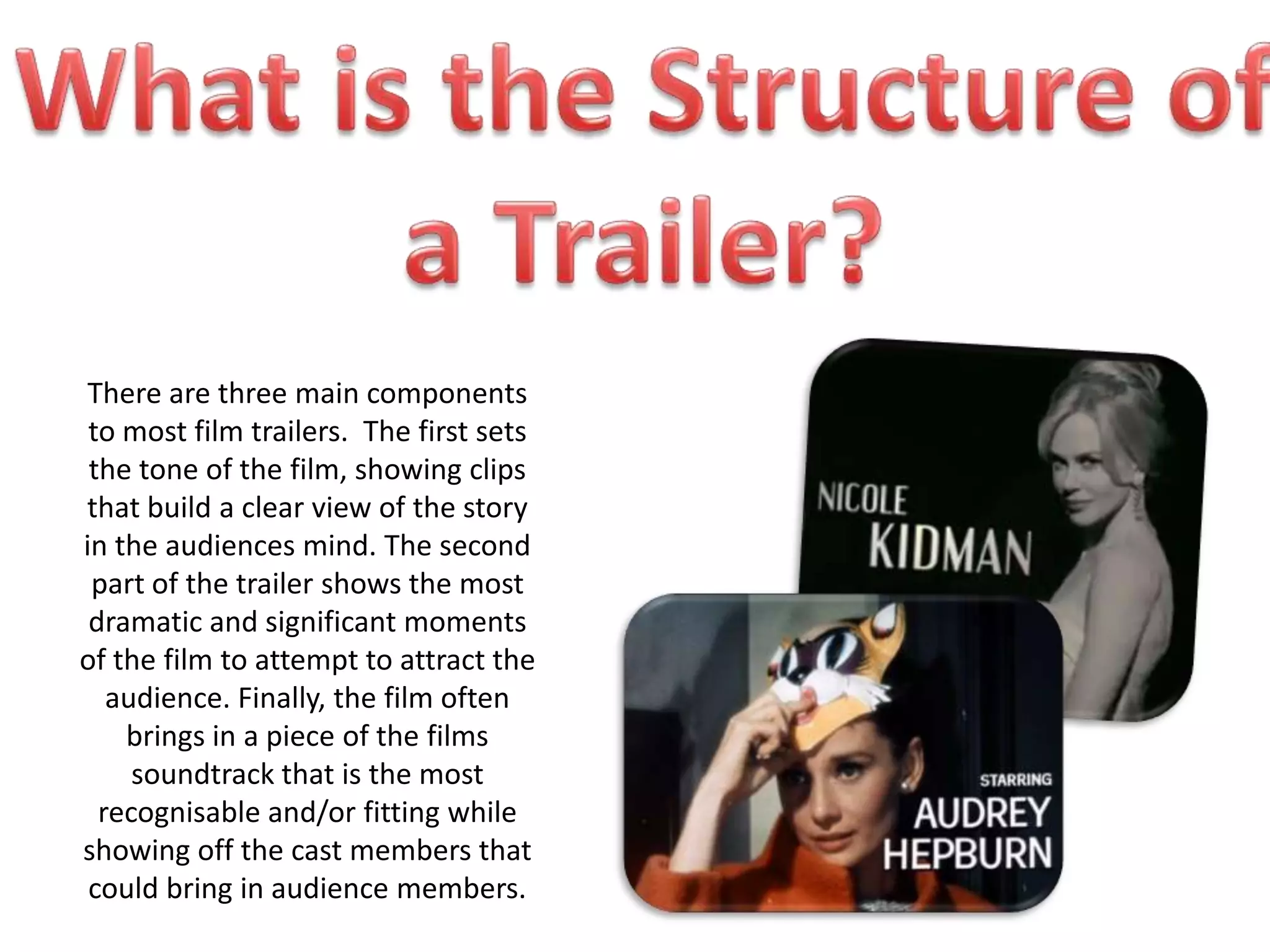 A Study Into Film Trailers - Media Studies | PPTX