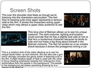 Film trailer the dark knight screen shots | PPTX