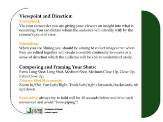 Basic Film Training Guide | PPT