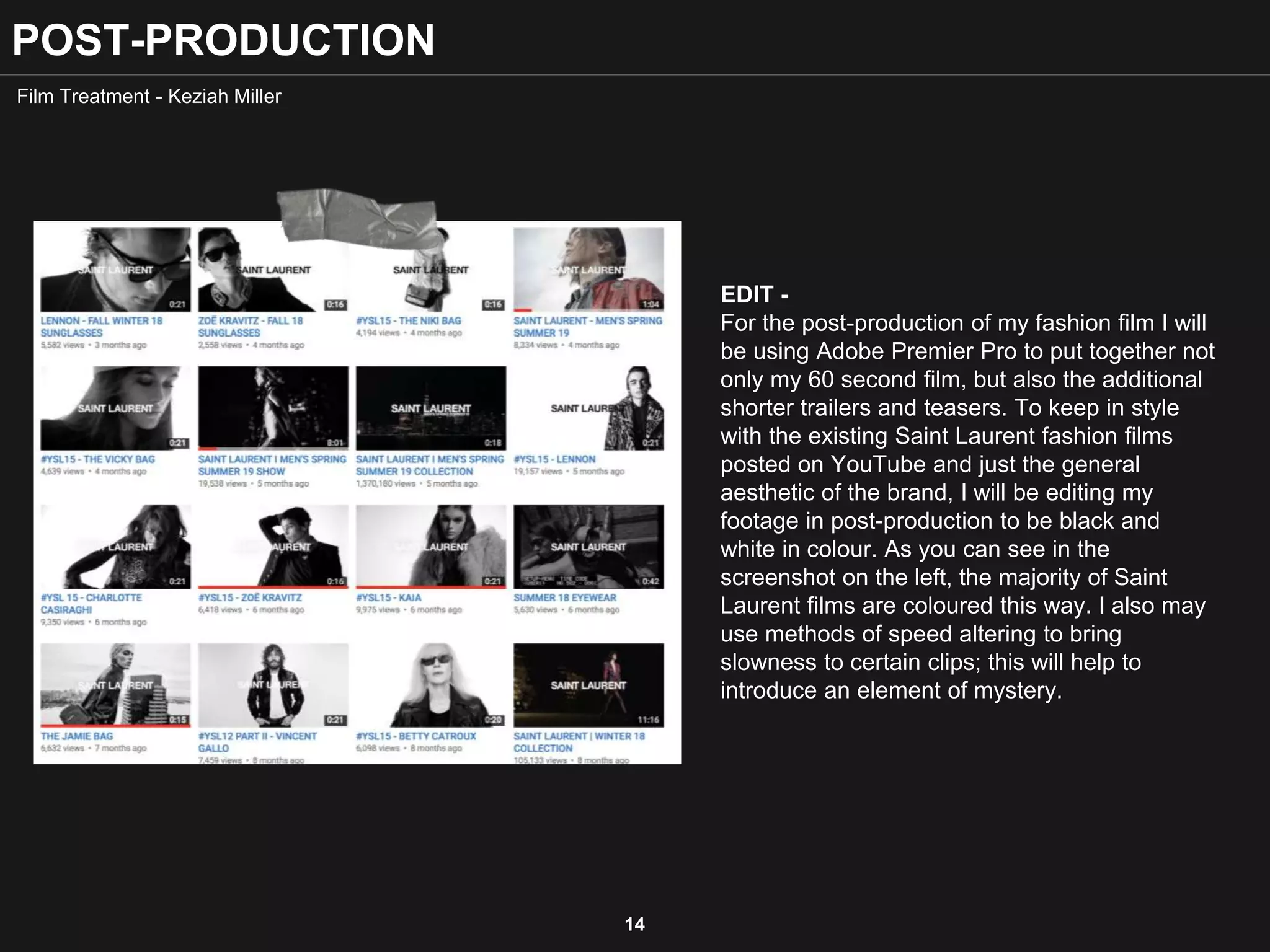 FILM TREATMENT KEZIAH MILLER | PPTX