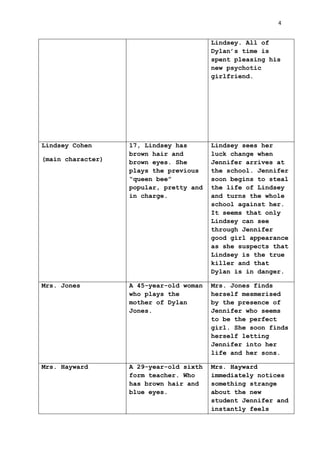 Film treatment and plot synopsis | DOCX