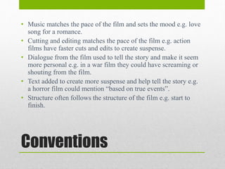 Film types and Possible Genres | PPT