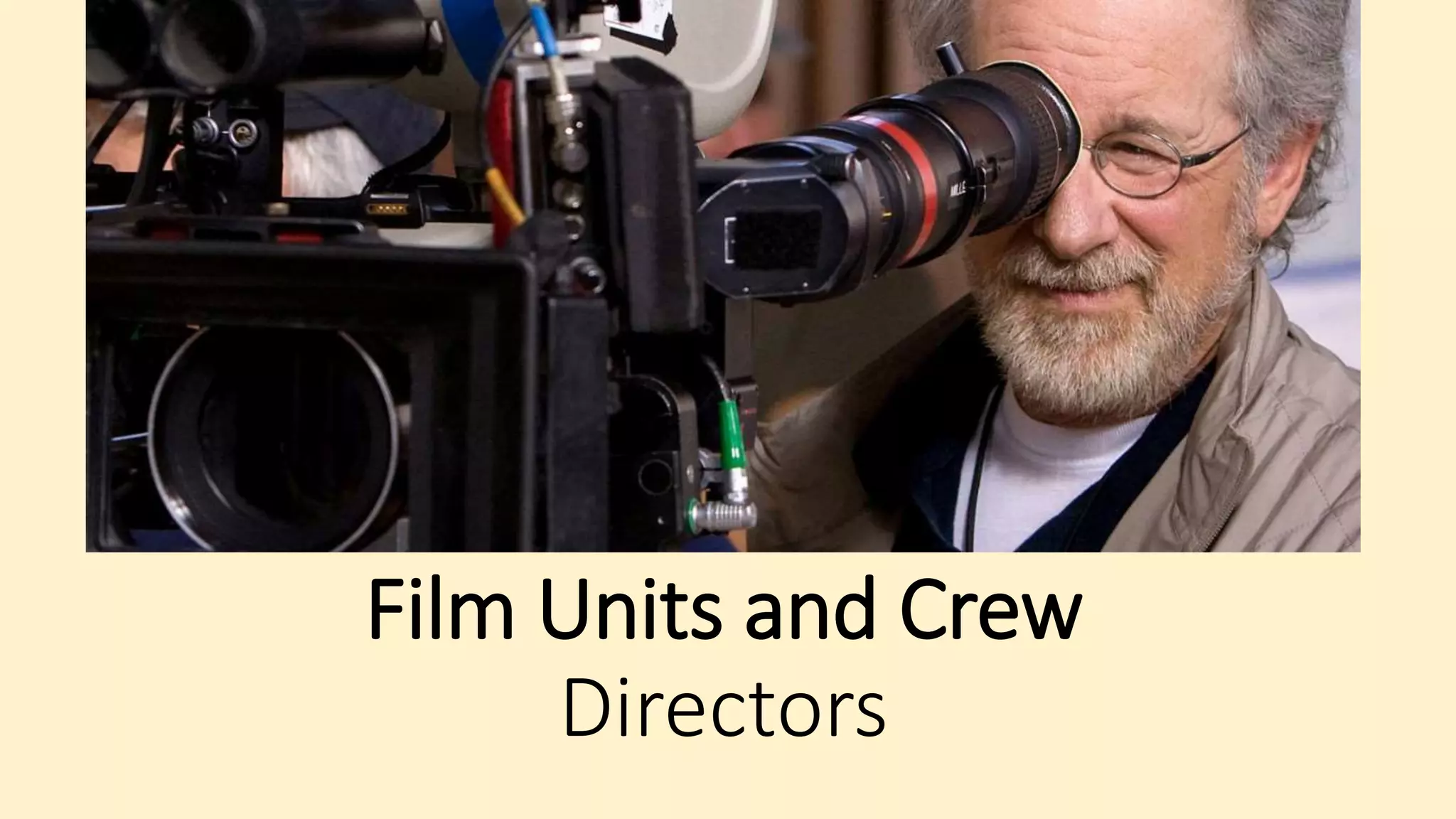 Film units and crew | PPTX
