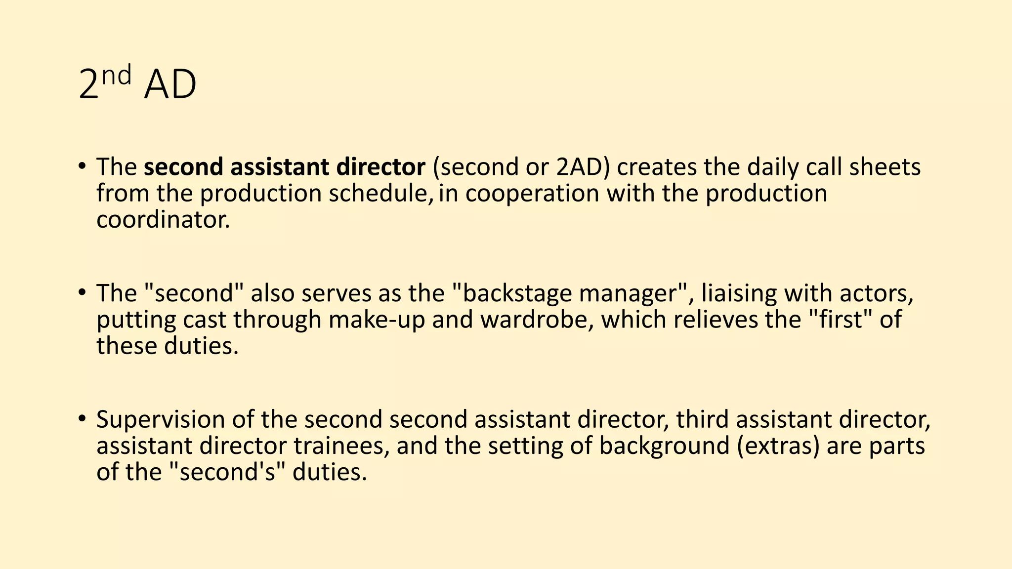 Film units and crew | PPTX