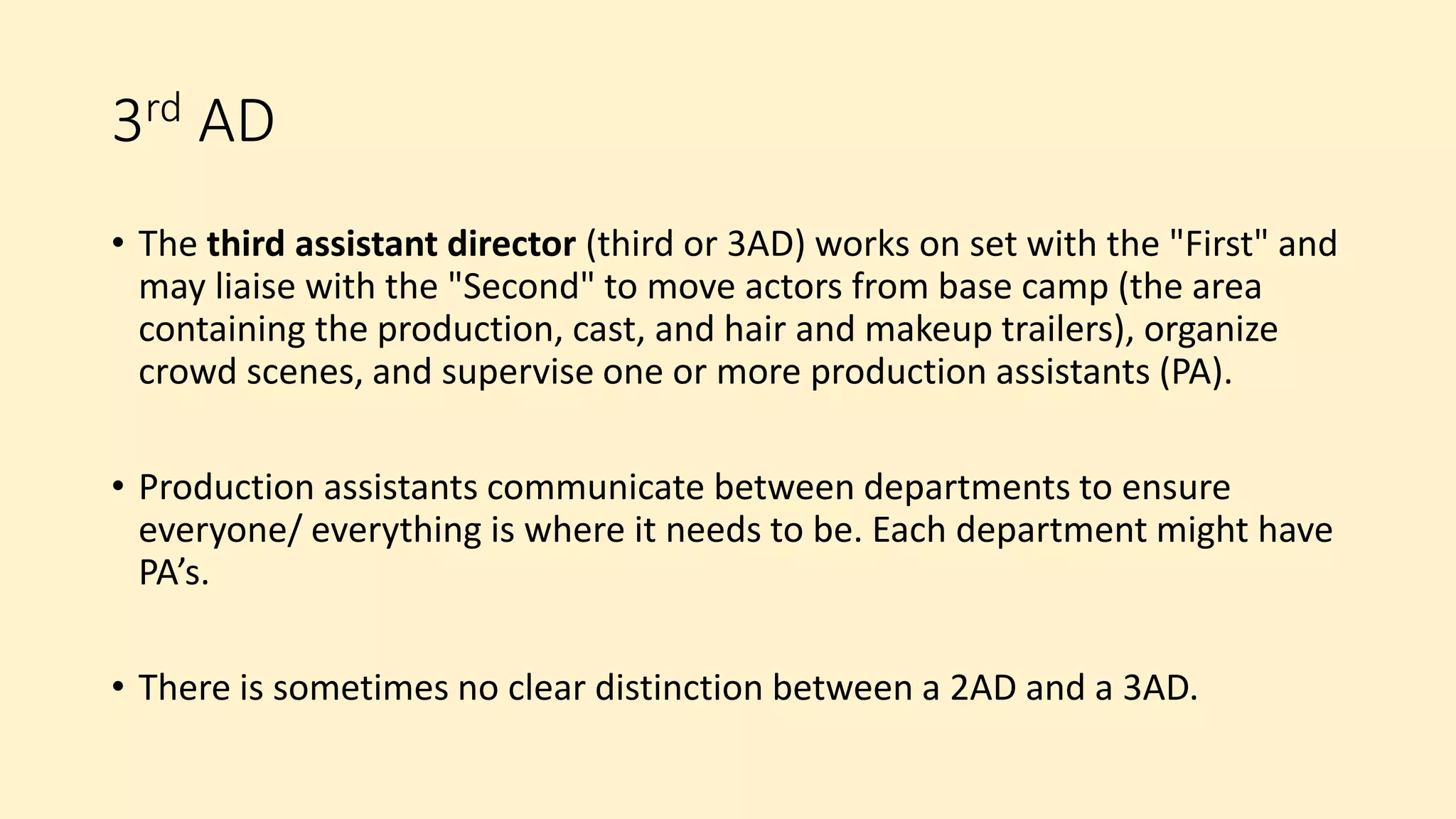 Film units and crew | PPTX