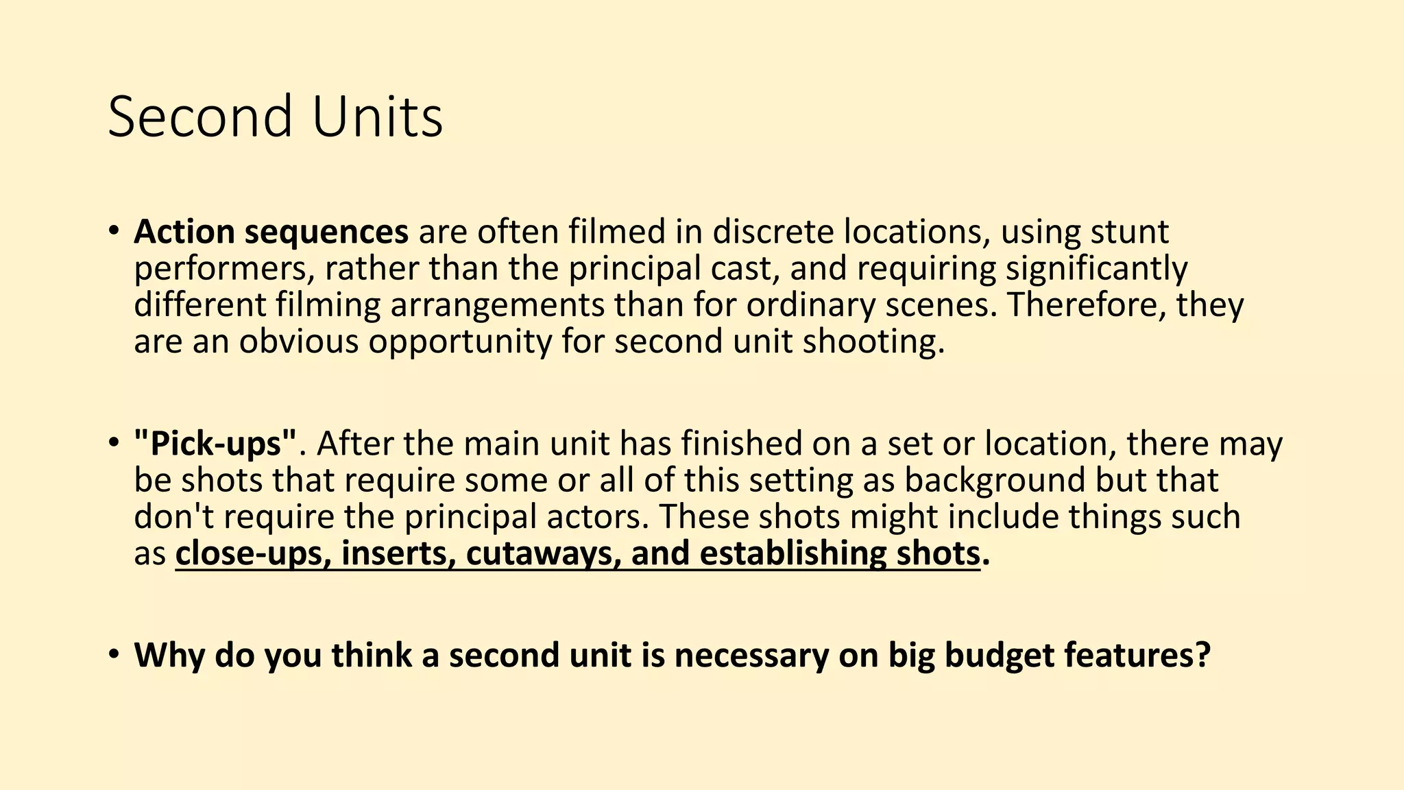 Film units and crew | PPTX