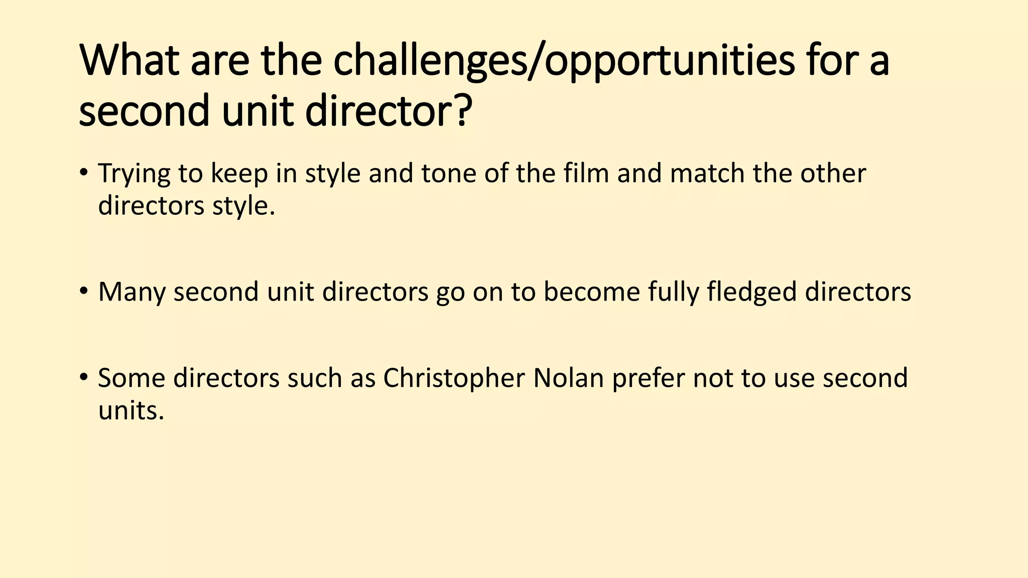 Film units and crew | PPTX