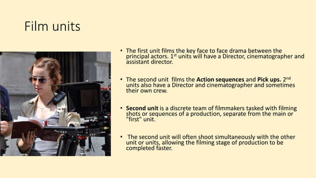 Film units and crew | PPTX